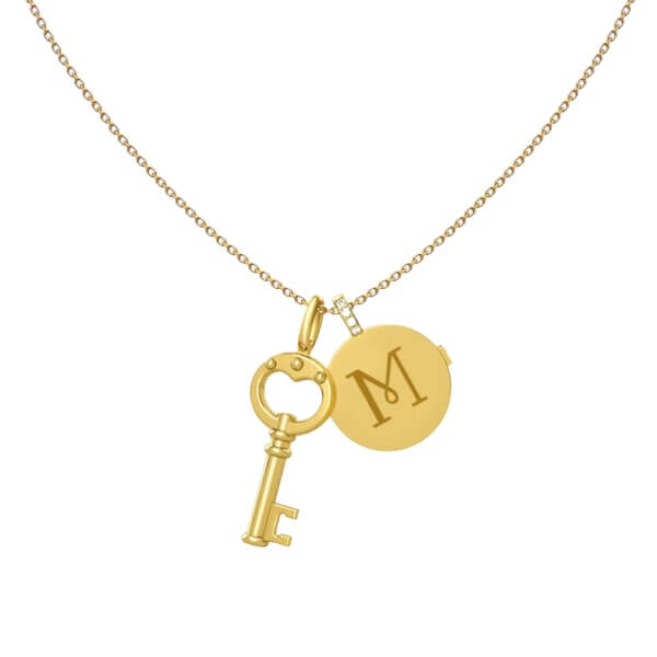 Locket & Key Necklace | Aquae Jewels
