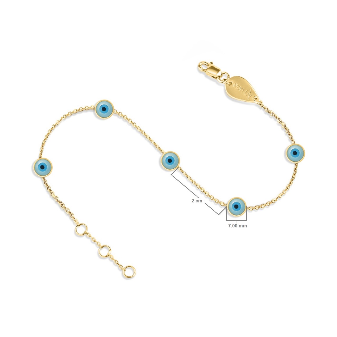 Evil Eye Bracelet - Constellation 18k Gold