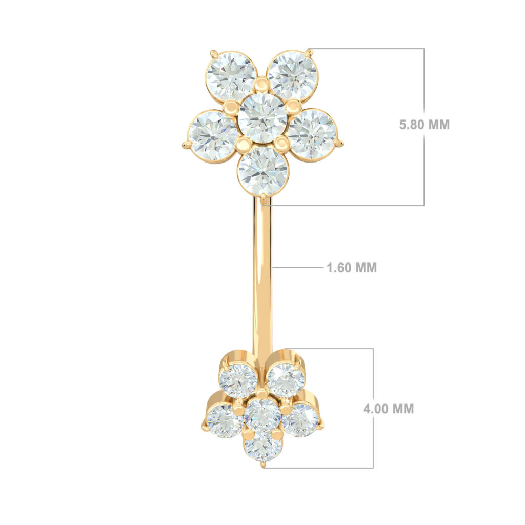 Fairy Flower Barbell Belly Button