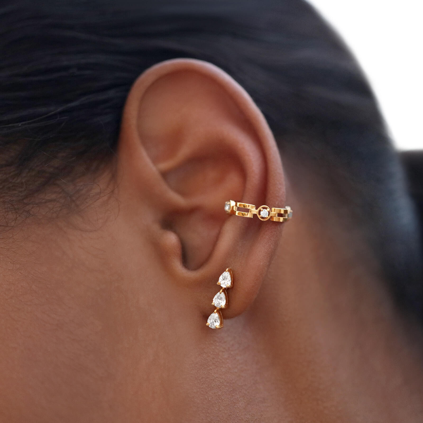 Luxury Gold Earrings - Kelly Earrings 18k Gold