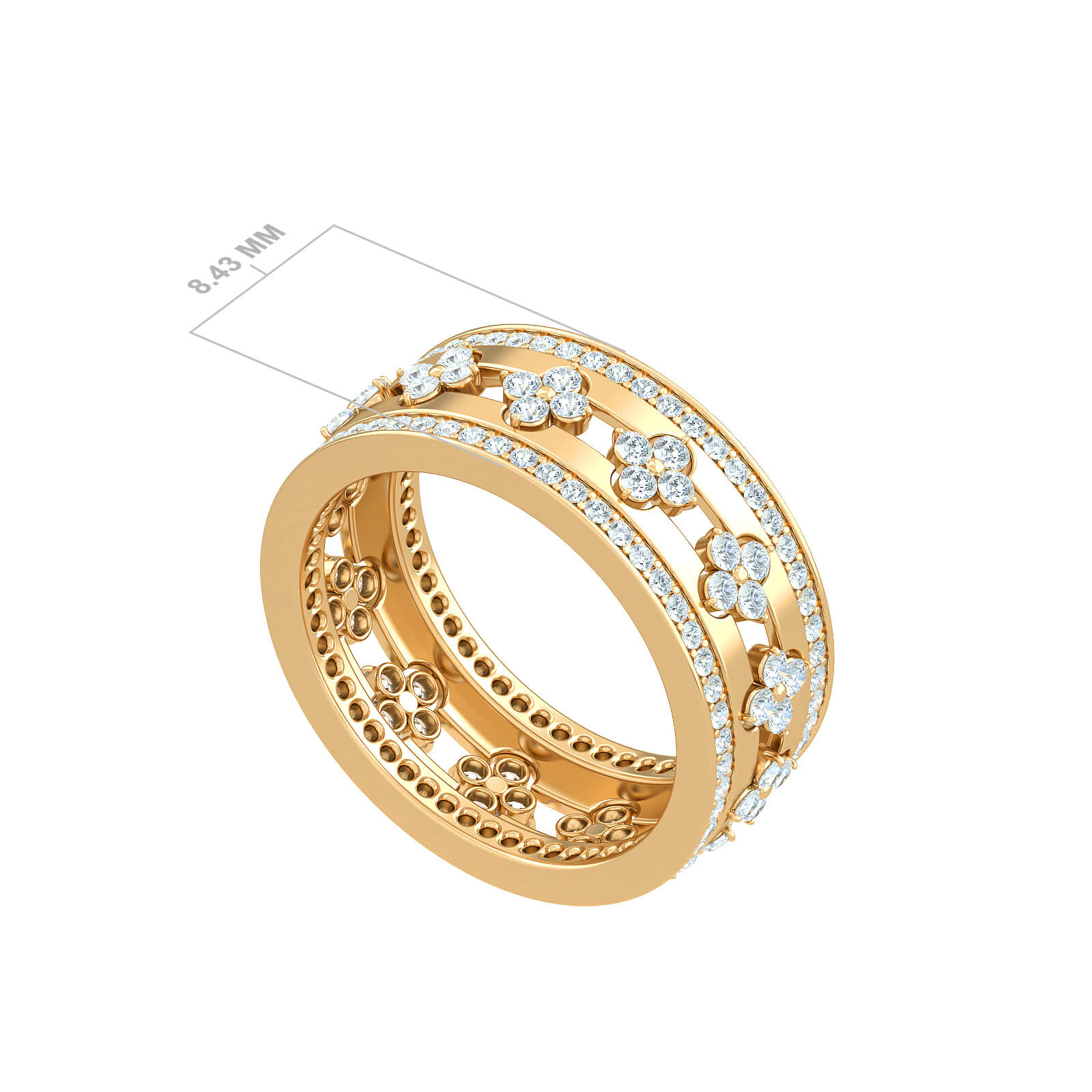 Gemstone Diamond Ring - Luxury Fairy Ring 18k Gold