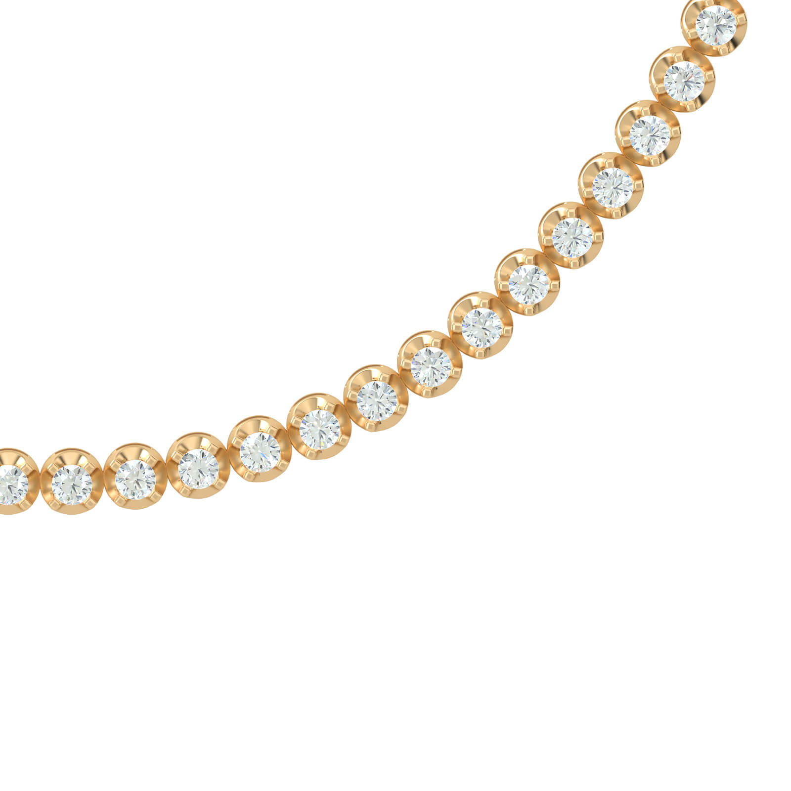 Elegant Choker Necklace - Diamond Gala Necklace 18K Gold