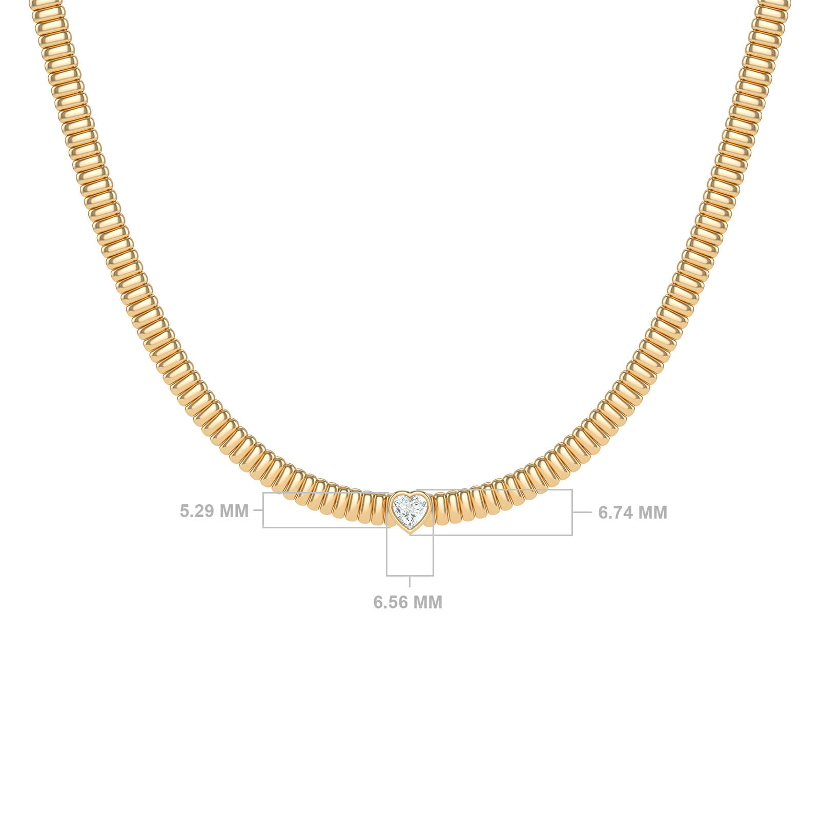 Hermes Heart Necklace