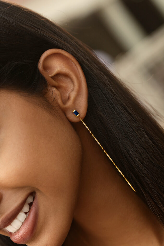 Azure Precious Stone Earrings | Aquae Jewels