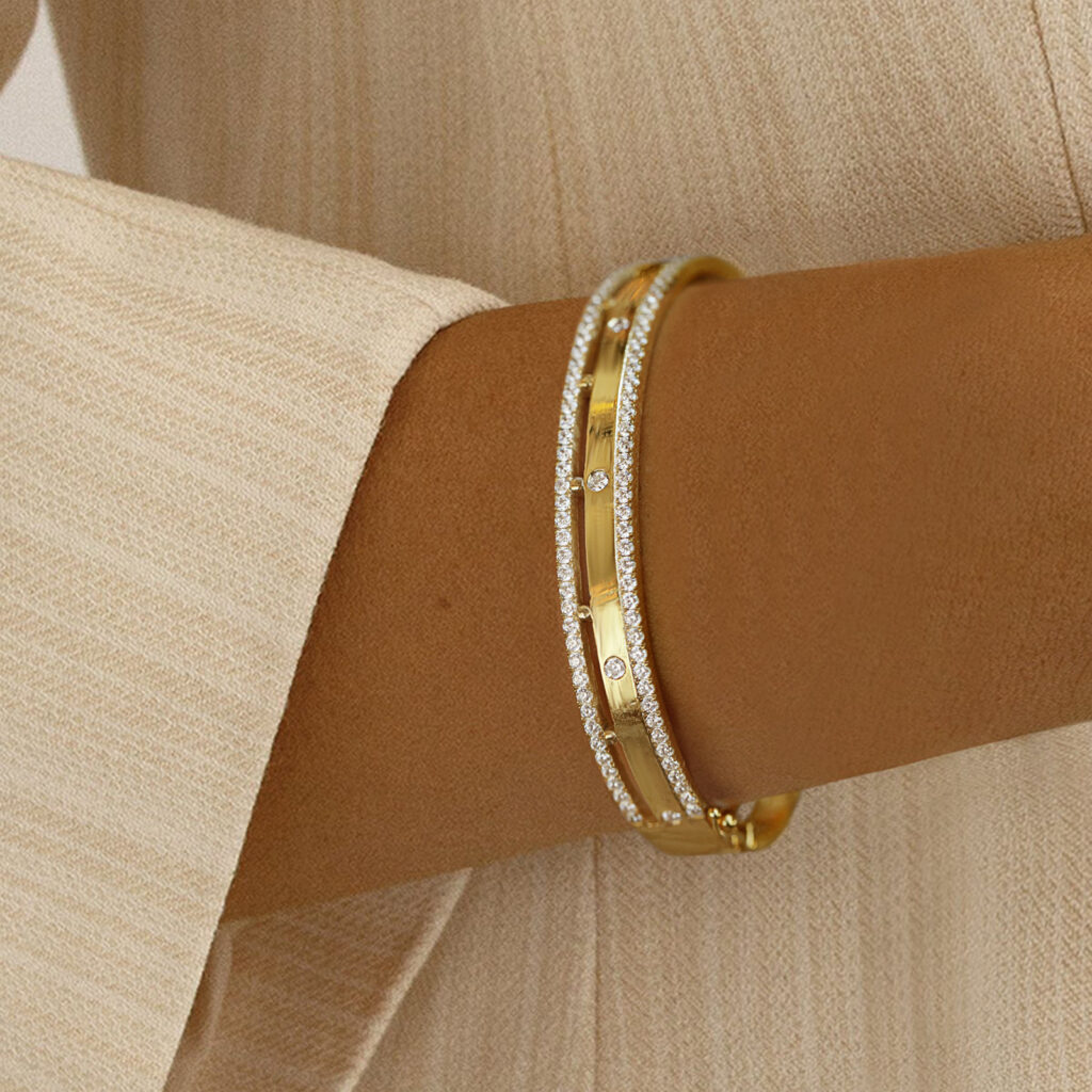 Luxury Diamond Bracelet - Rich & Bold 18K Gold
