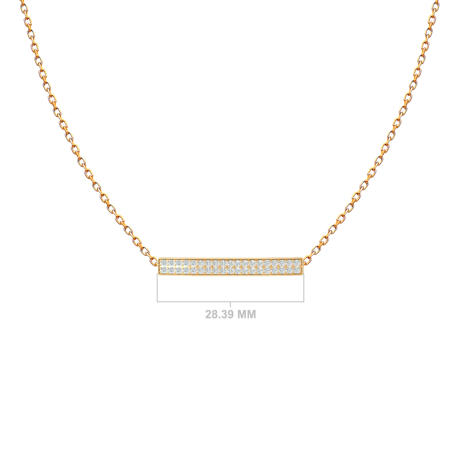 Paris Dubai Double Line Necklace